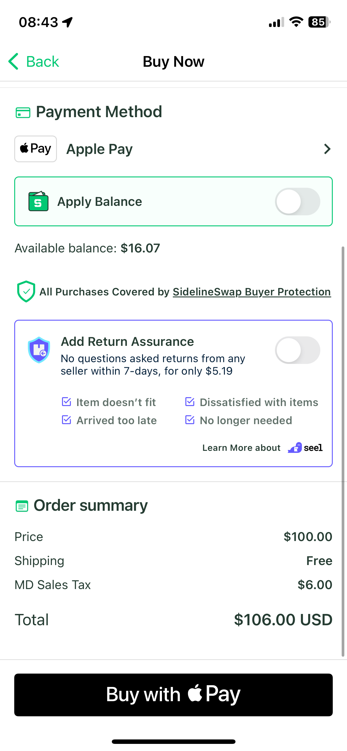 What is Return Assurance powered by Seel? – SidelineSwap